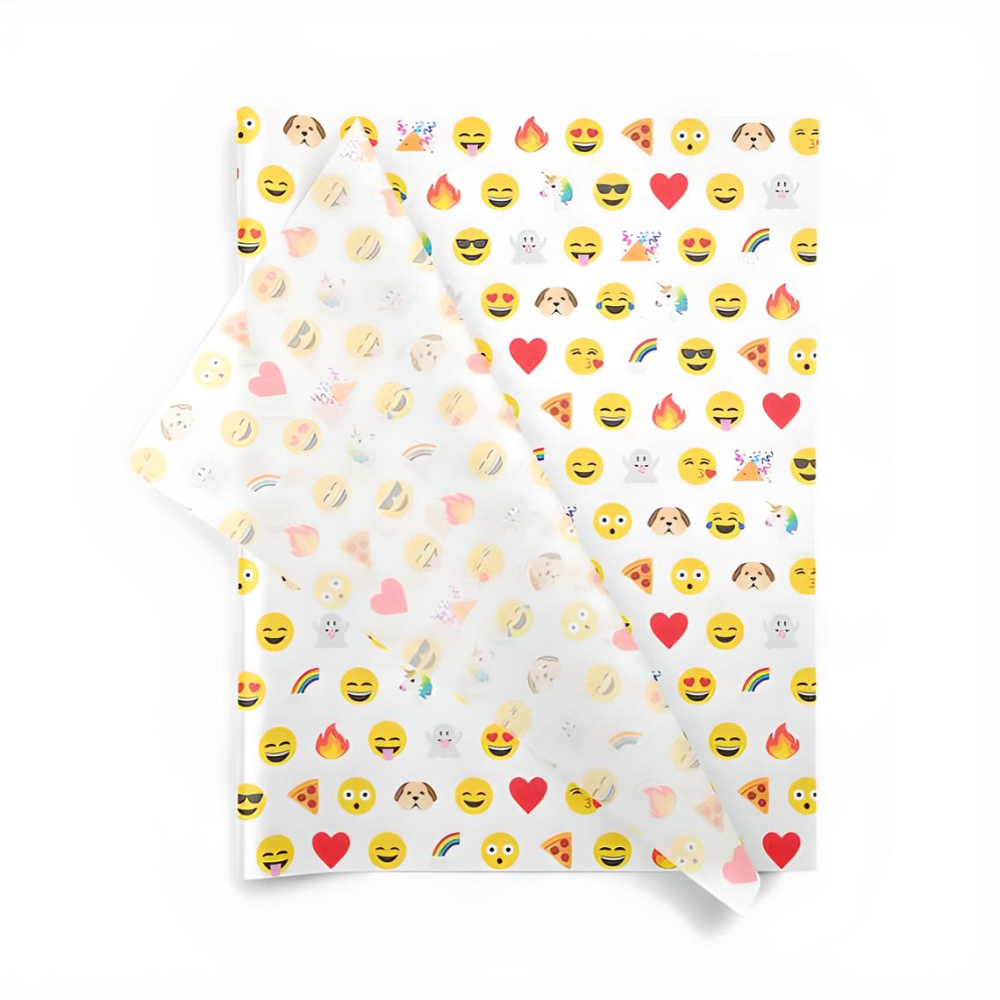 Emoji Designer Print Tissue 20x30 | Innovative Packaging Group